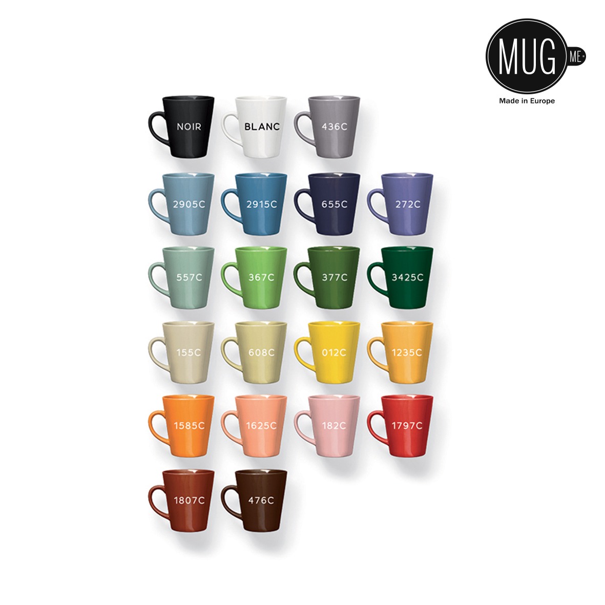 Collection MugMe, tasse expresso en céramique, Fabrication Europe ...