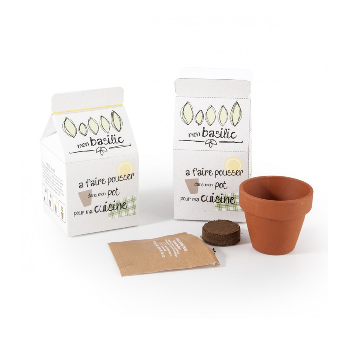 Kit de plantation, mini boite de lait – Compléments d'image
