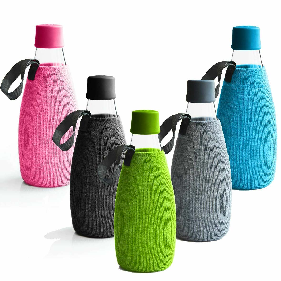 Bouteille d’eau en verre borosilicate, 3 contenances, Fabrication ...