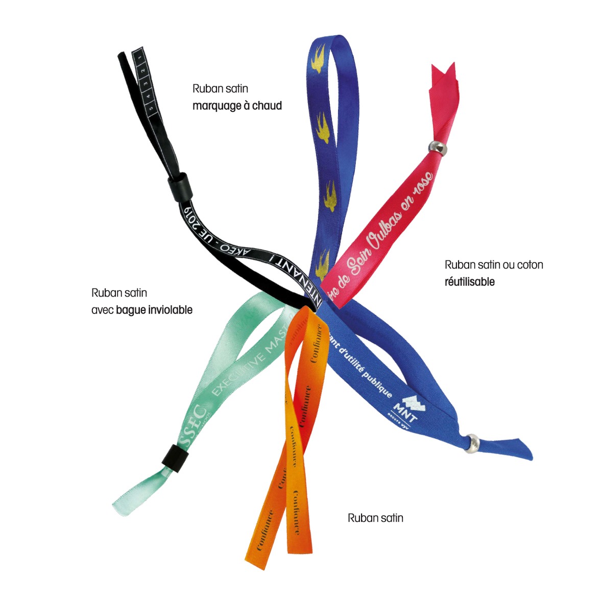 Bracelets ruban – Compléments d'image